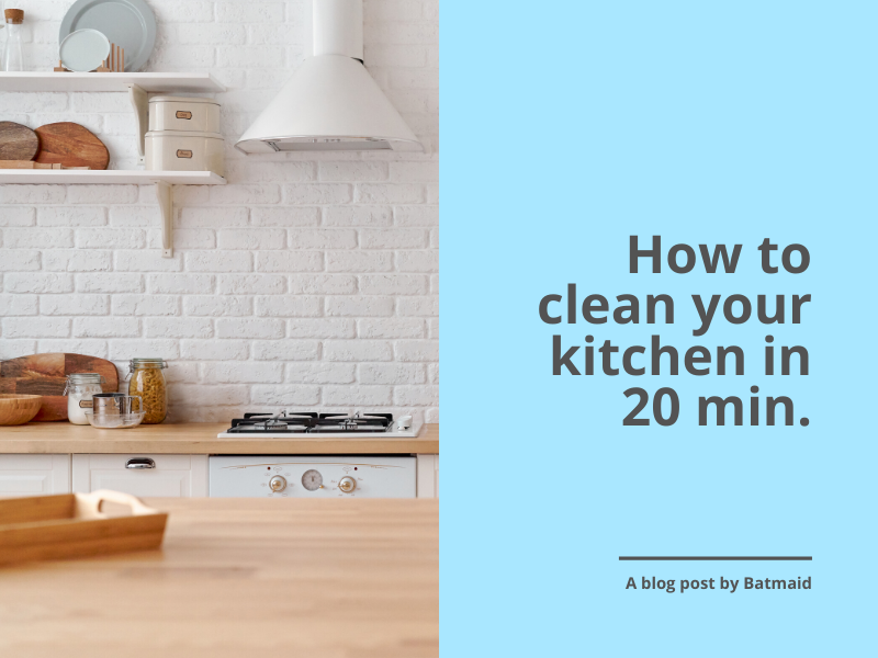 How to clean a kitchen in 20 min | blog
